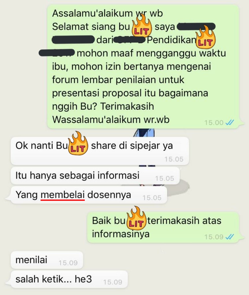 10 Chat typo mahasiswa ke dosen ini lucunya bikin geleng kepala