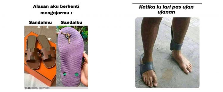 11 Meme lucu pakai sandal ini bikin ngangguk setuju