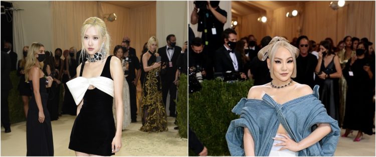5 Potret beda gaya Rose Blackpink dan CL di Met Gala