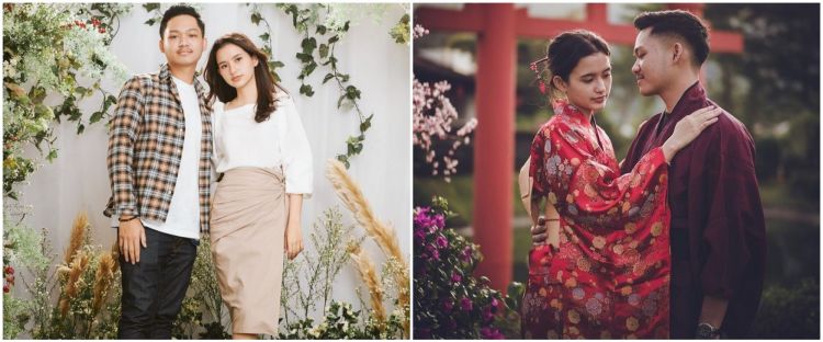 Bagai prewedding, ini 9 gaya pemotretan Azriel dan Sarah Menzel