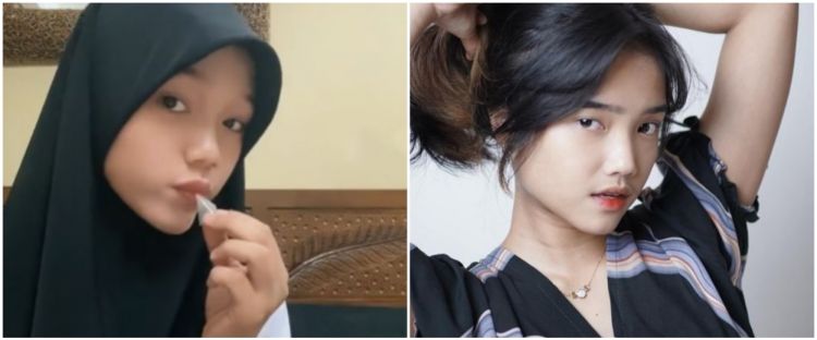 Viral seleb TikTok mirip Fuji versi berhijab, intip 9 potretnya