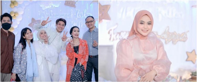 Gaya 17 seleb hadiri akikah anak Lesty Kejora dan Rizky Billar