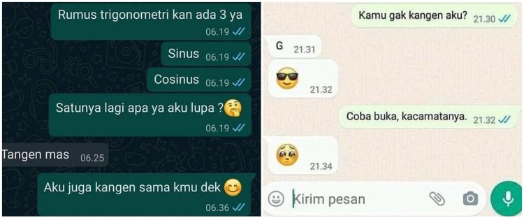 20 Chat lucu gengsi bilang kangen ini bikin senyum tipis