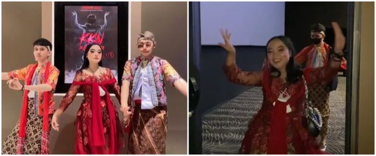 Aksi kocak penonton KKN di Desa Penari dandan pakai kostum unik