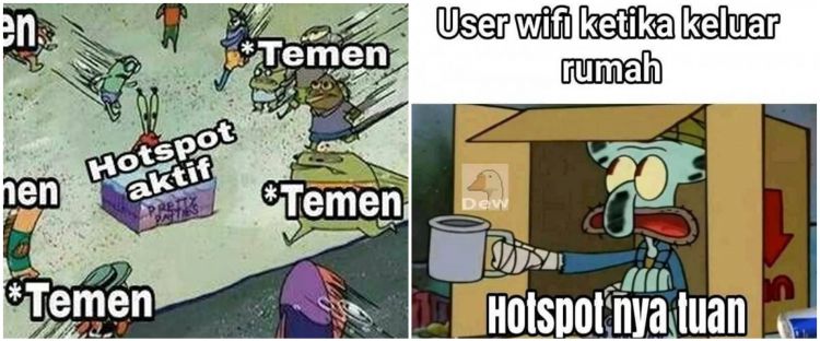 13 Meme kocak minta hotspot teman ini bikin tepuk jidat
