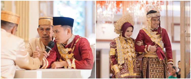 11 Potret pernikahan pesepak bola Witan Sulaeman, pakai adat Bugis