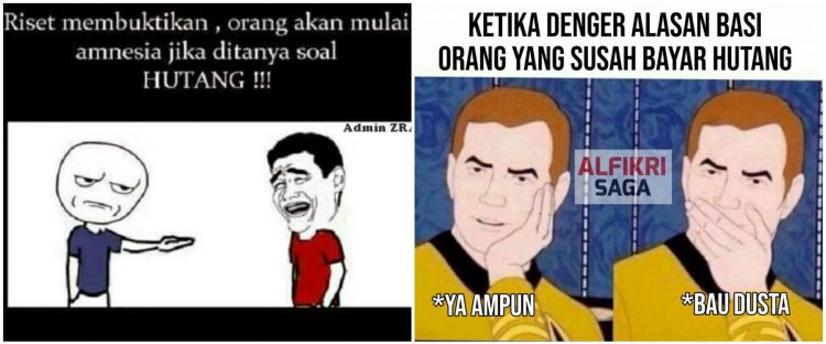 17 Meme kocak gambarkan susahnya nagih utang ini relate abis