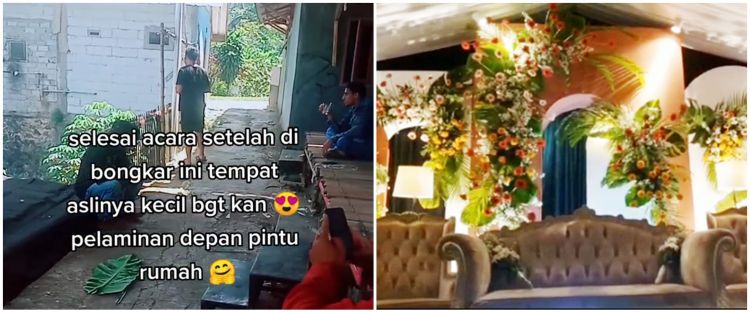 9 Potret transformasi dekorasi pernikahan di gang sempit, bikin takjub