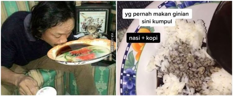 13 Aksi nyeleneh orang minum kopi ini bikin geleng kepala