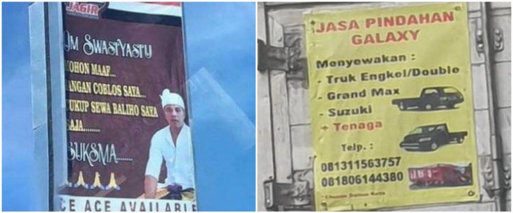 13 Potret lucu spanduk tawarkan jasa ini nyelenehnya bikin salah fokus
