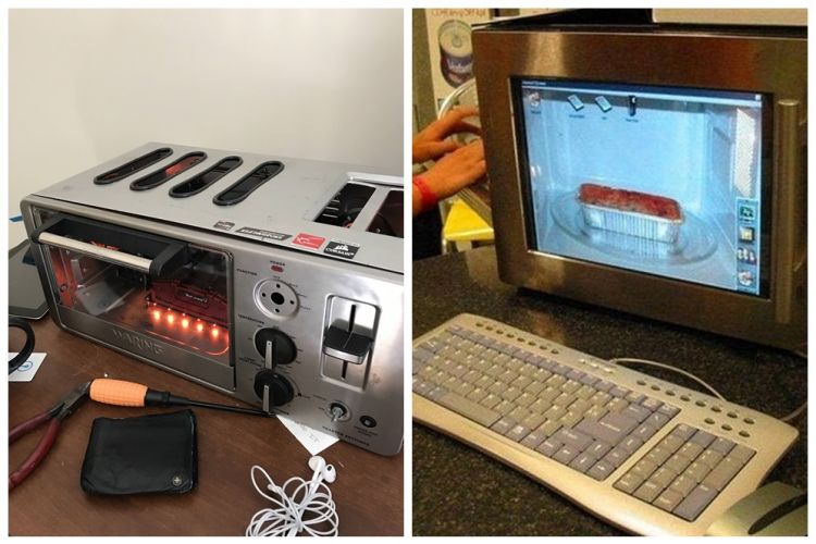 11 Potret rakit PC dengan konsep alat dapur, idenya out of the box ...