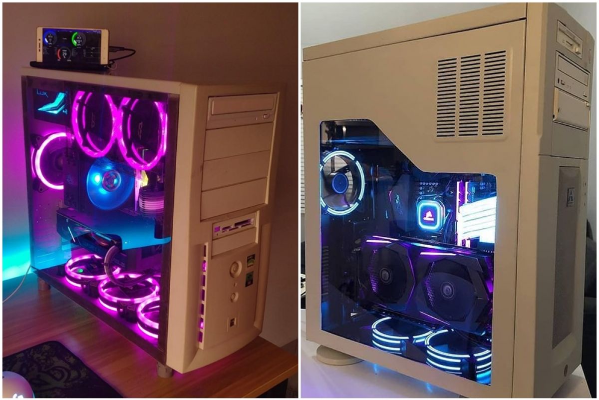 11 Potret lucu komputer kencang dirakit pada casing jadul, bikin heran ...