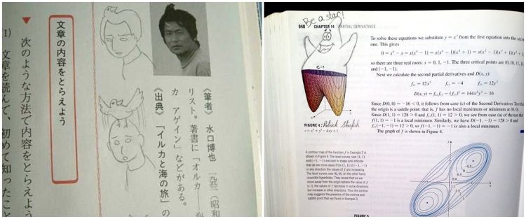 15 Coretan siswa di buku pelajaran ini bukti kegabutan di kelas