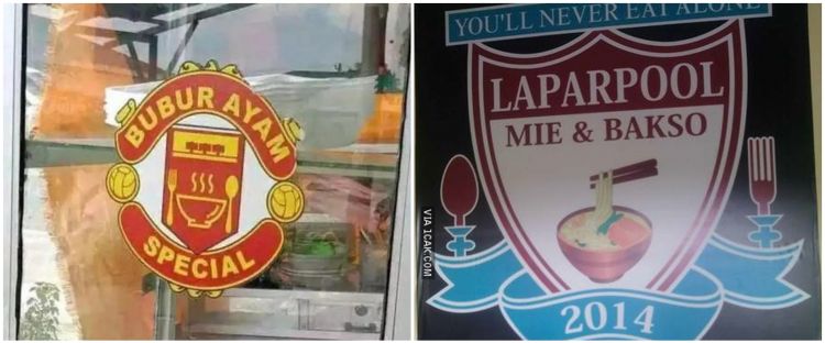 11 Potret marketing nyeleneh manfaatkan logo klub bola, kreatif abis