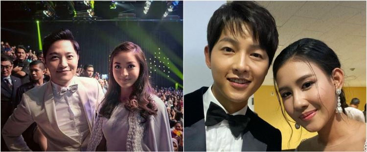 Momen 9 seleb foto bareng aktor Korea, bikin penggemar iri