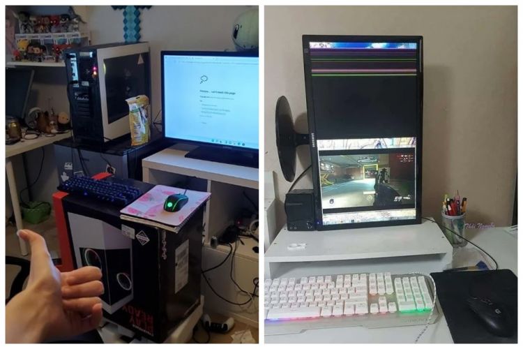 11 Potret unik set up komputer secara terbalik, bikin bingung lihatnya ...