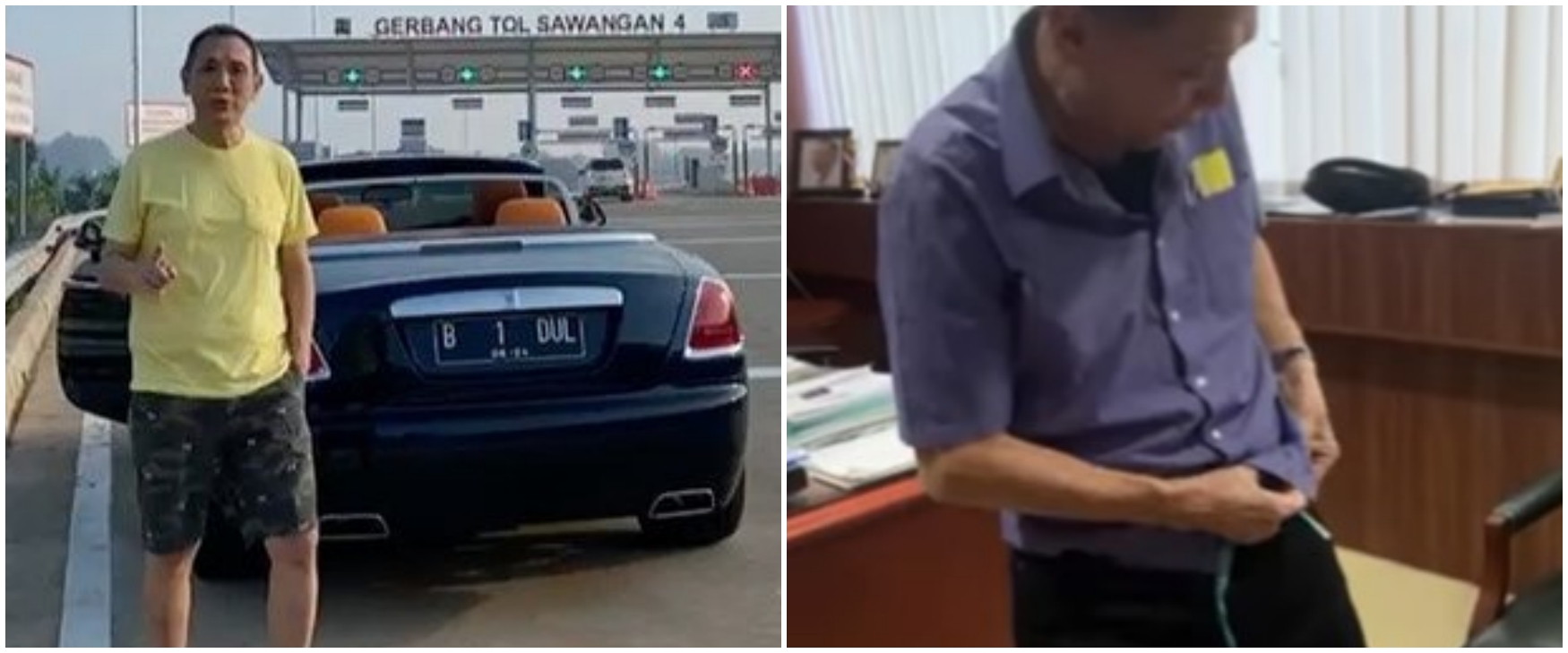 Tajir melintir, bos jalan tol Jusuf hamka tak malu pakai sabuk ra