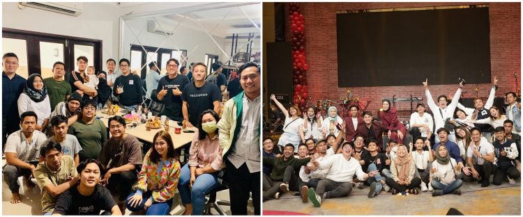 Ditutup Lesty-Billar, 11 potret kebersamaan tim Leslar Entertainment