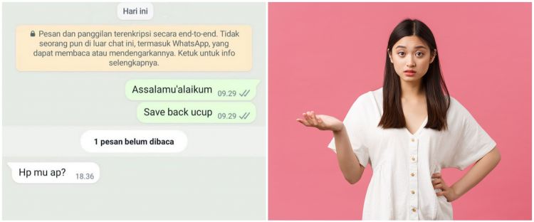 13 Chat lucu minta simpan nomor WA ini endingnya bikin merengut