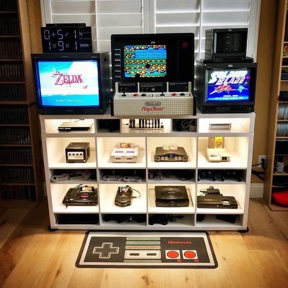 11 Ide kreatif jadikan alat gaming hiasan interior, ruangan estetik ...