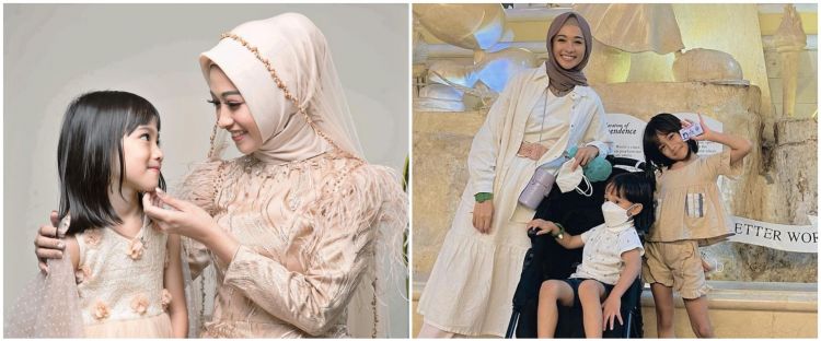 7 Potret Khanza anak Poppy Bunga, usia 8 tahun mulai belajar berhijab