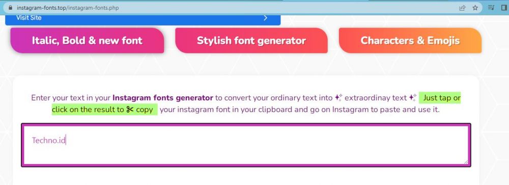 Cara mudah membuat tulisan miring di Instagram, bisa untuk caption dan ...