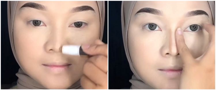 Tutorial contour hidung untuk pemula ini simpel dan mudah ditiru ...