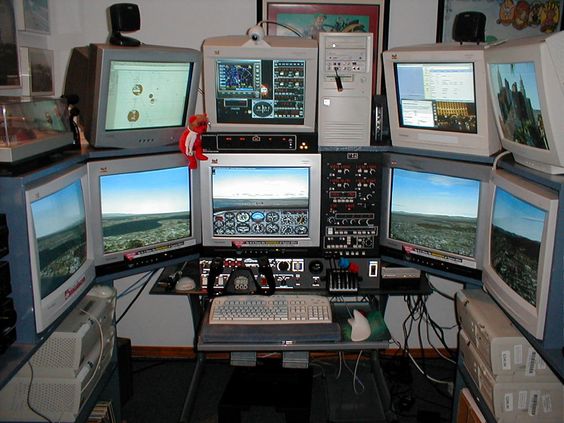 11 Ide kreatif set up kerja dengan banyak perangkat komputer, bikin ...