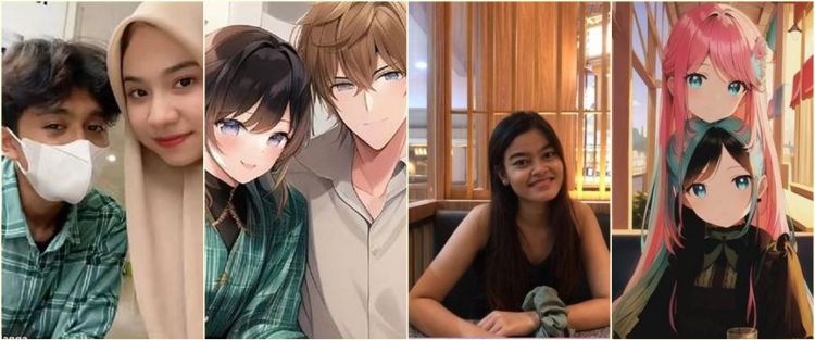 13 Editan kocak pakai filter anime ini malah jauh dari wajah aslinya