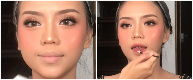 Cara mudah membuat bibir segar berkilau, makeup jadi tampak bercahaya