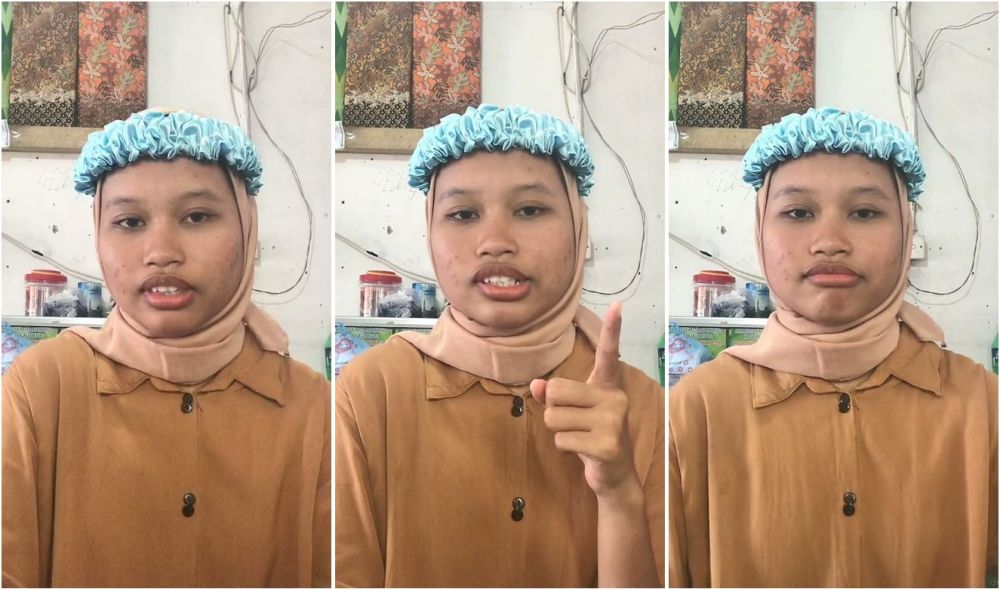 Tetap cantik meski tanpa lighting dan efek, hasil makeup ala barb