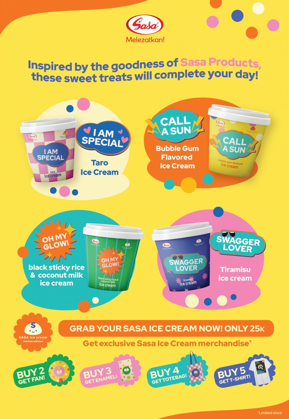 SASA Keliling Jakarta Hidangkan Ice Cream Berbahan Sasa MSG dan S