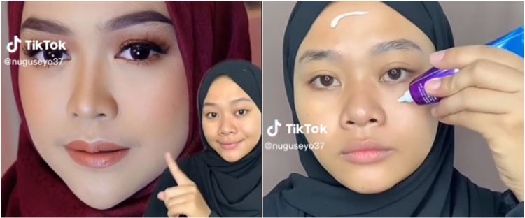 Wanita ini niatnya recreate makeup ala Ria Ricis, hasil riasannya malah mirip Aurel Hermansyah