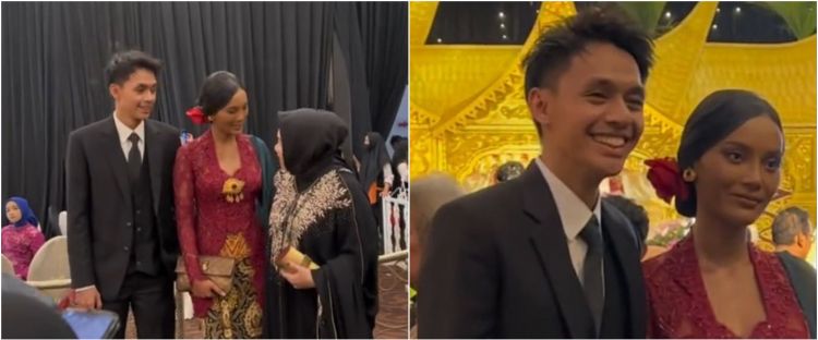 9 Momen Erika Carlina datang ke nikahan adik mantan kekasih, ekspresi ...
