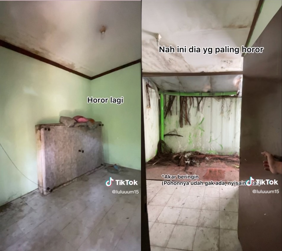 Renovasi rumah kosong tampak horor jadi hunian estetik minimalis
