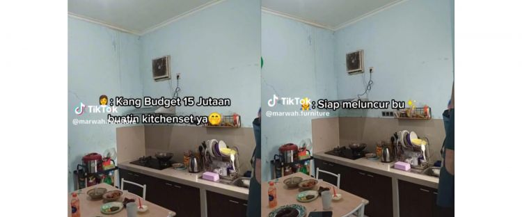Awalnya berantakan, perubahan dapur pasca dimakeover ini bak dapur ...