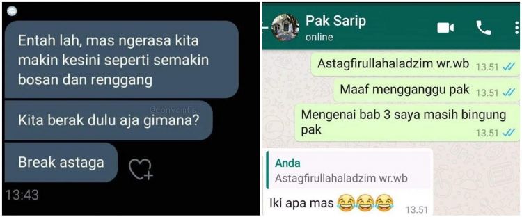 Typo di momen tidak tepat, 13 potret kocak chat niatnya serius ini ...
