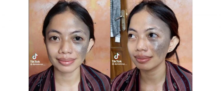 Wanita dengan tanda lahir di wajah dirias MUA jadi manglingi, potret ...