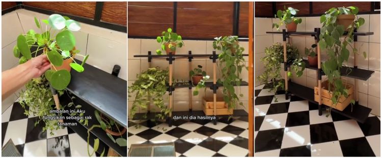 Mewah tak perlu mahal, intip cara bikin rak estetik ala Pinterest pakai ...