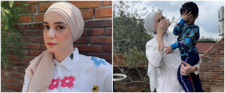 11 Potret Putri Anne dan anaknya liburan di Australia, gaya hijabnya ...