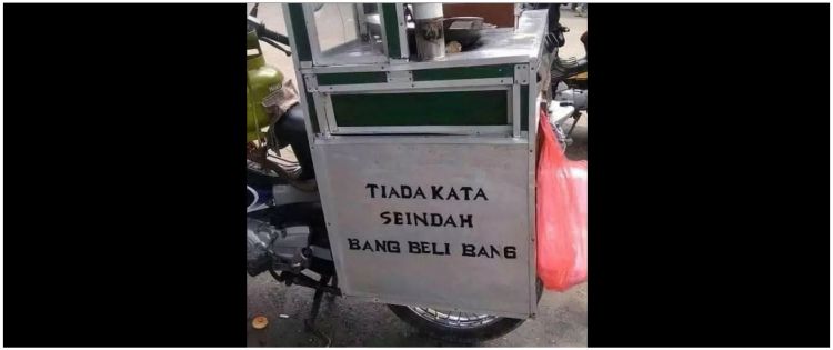 13 Potret kocak tulisan di pedagang keliling ini nyeleneh bikin ...