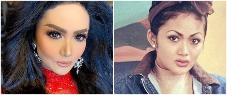 11 Potret lawas seleb dengan alis tipis ini penampilannya bikin ...