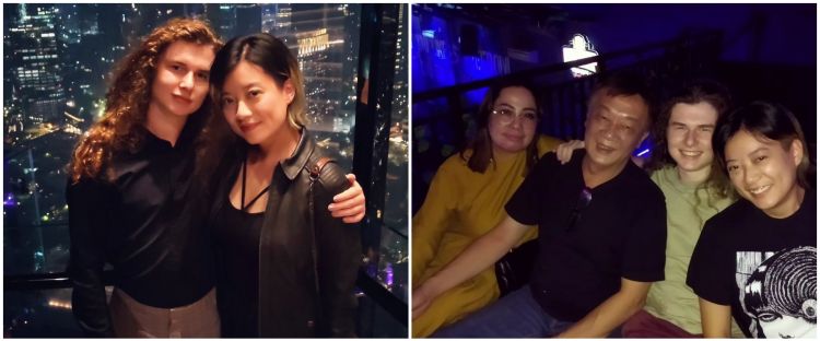 9 Potret kebersamaan Leony Trio Kwek Kwek bareng pacar bule, sudah ...