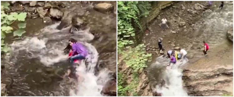Aksi Heroik Kakak Selamatkan Adik Yang Hampir Terjatuh Ke Jurang Ini Bikin Deg Degan Sampai Akhir