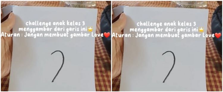 Dari bentuk setengah hati, 10 potret karya gambar anak kelas 3 SD ini ...