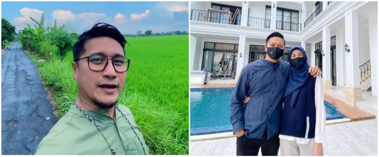Dulu mepet sawah kini punya hunian mewah, ini 11 potret beda rumah Arie Untung masa kecil vs ...