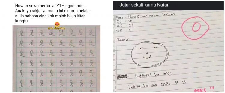 Beginilah kalau murid kelewat kreatif, 11 potret lucu hasil tugasnya ...