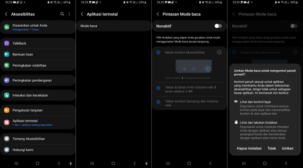 Cara menambahkan Mode Baca ke perangkat Android, membaca konten web ...