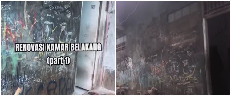 Ruang sempit jadi korban vandalisme ini disulap jadi kamar nyaman, 10 ...