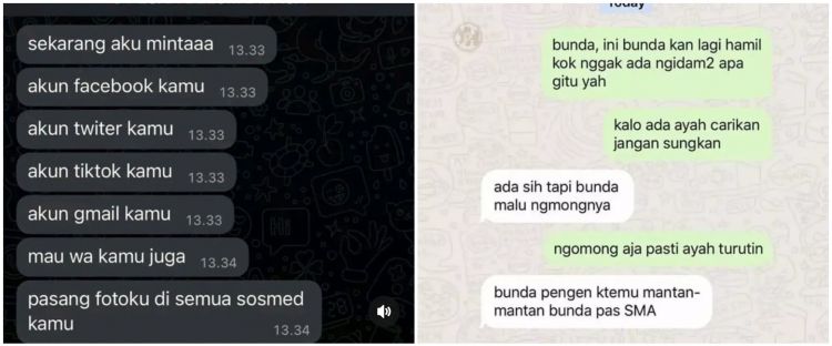 11 Chat lucu pasangan banyak minta ini bikin menghela napas, jangan ...